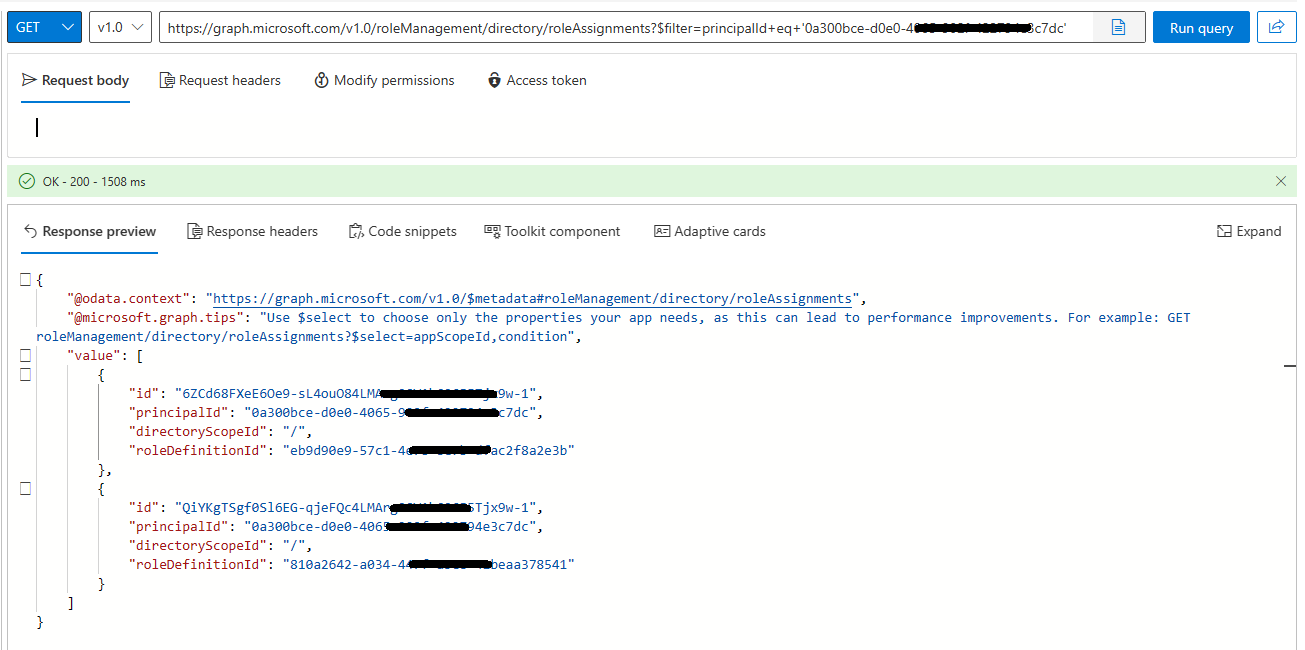 Custom roles are not returned when i query a users memberof endpoint in graph api - Microsoft Q&A