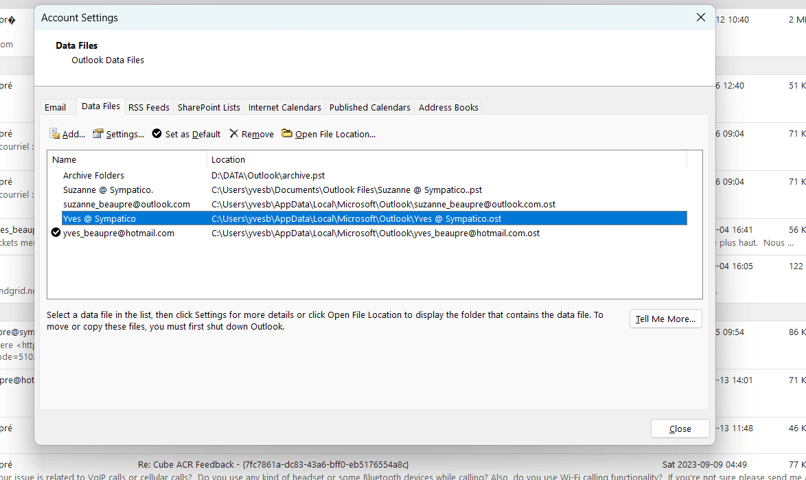How to move Outlook 365 OST data file to another location - Microsoft Q&A