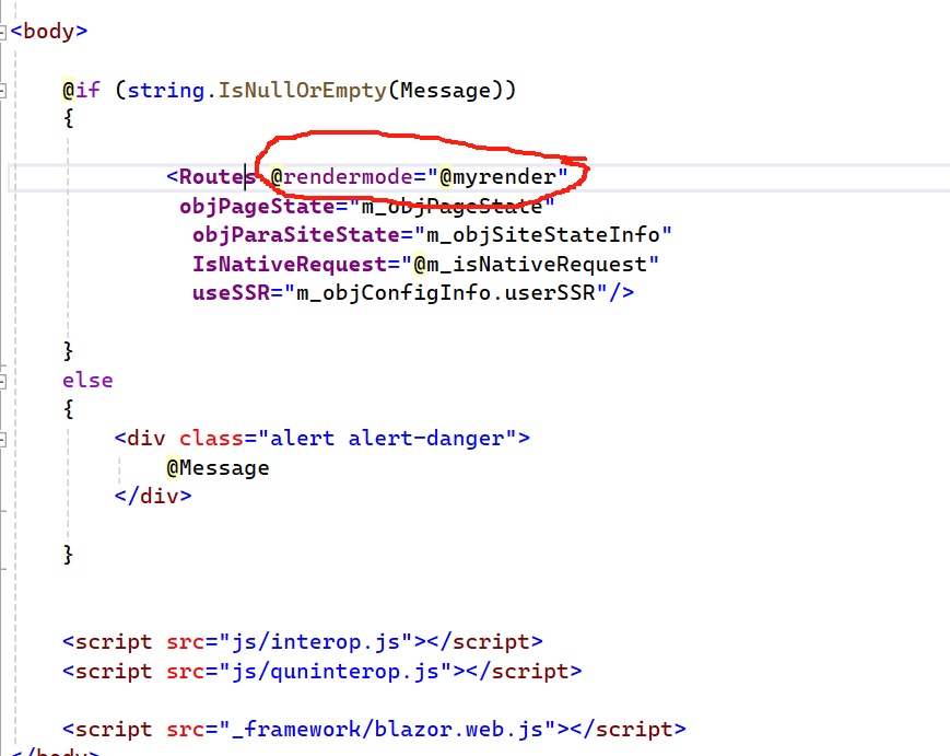 page not predendered blazor webapplication - Microsoft Q&A