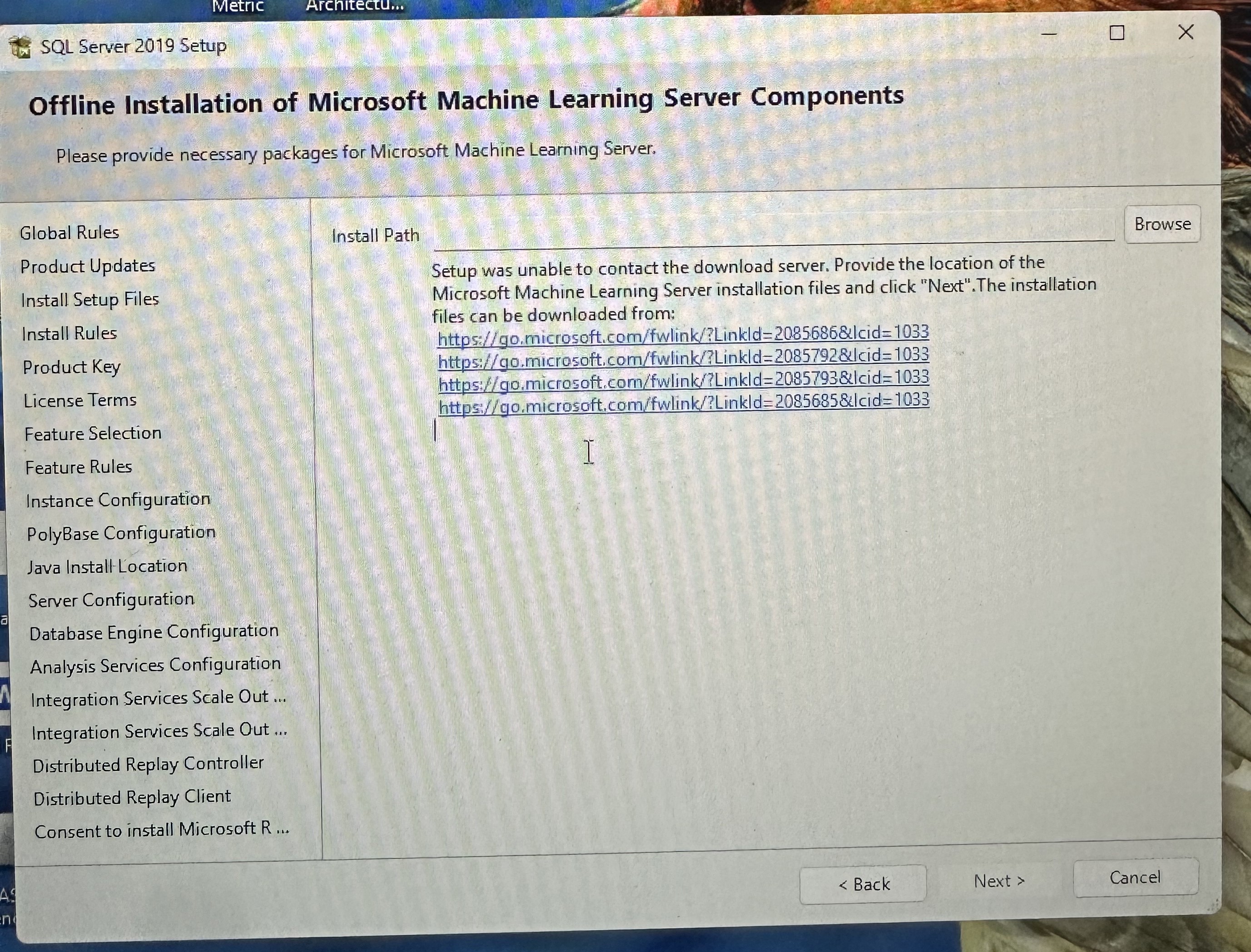 what to do when i cant install sql server 2019 developer - Microsoft Q&A