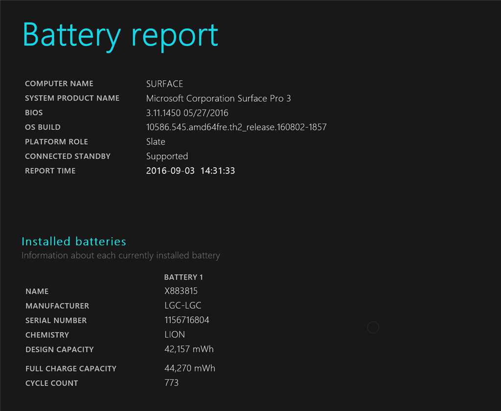 Surface Pro 3 - Battery indicator stuck at 99%. - Microsoft Q&A