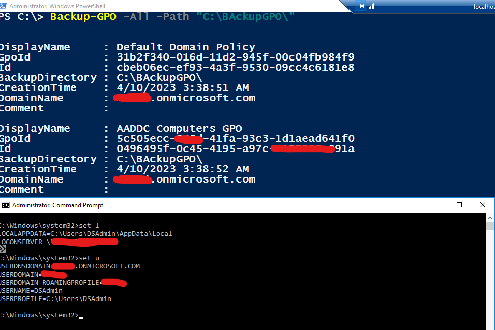 How to backup the GPOs in an Azure AD DS managed domain? - Microsoft Q&A