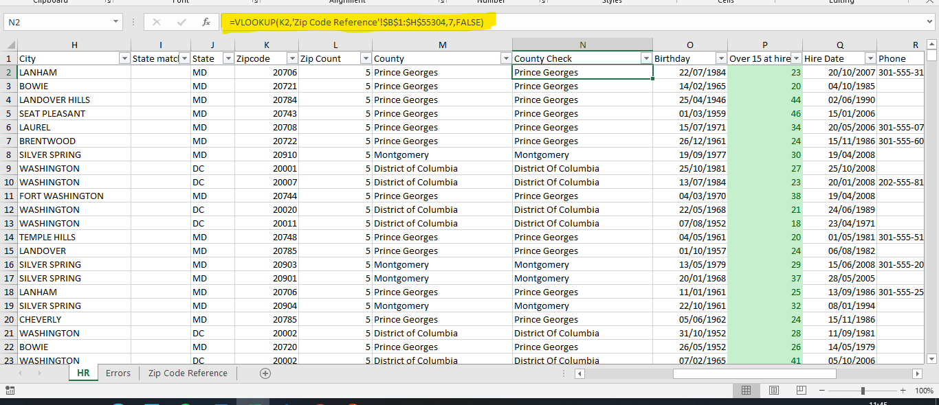Unable to query zip codes using index/match function - Microsoft Q&A
