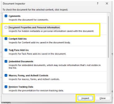 How to stop "PERSONAL INFORMATION REMOVAL ENABLED, This document is set ...