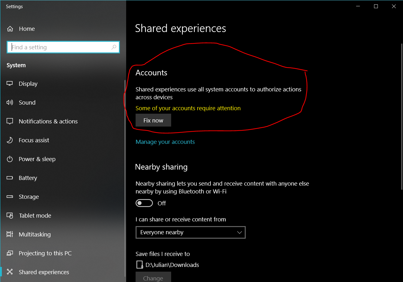 "Work or school account problem" every time Windows 10 starts ...