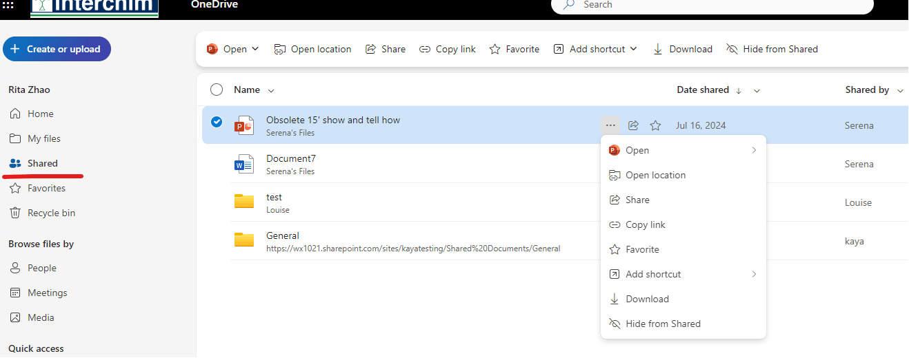 Unable to Rename Shared OneDrive Files via Teams or Outlook - Microsoft Q&A
