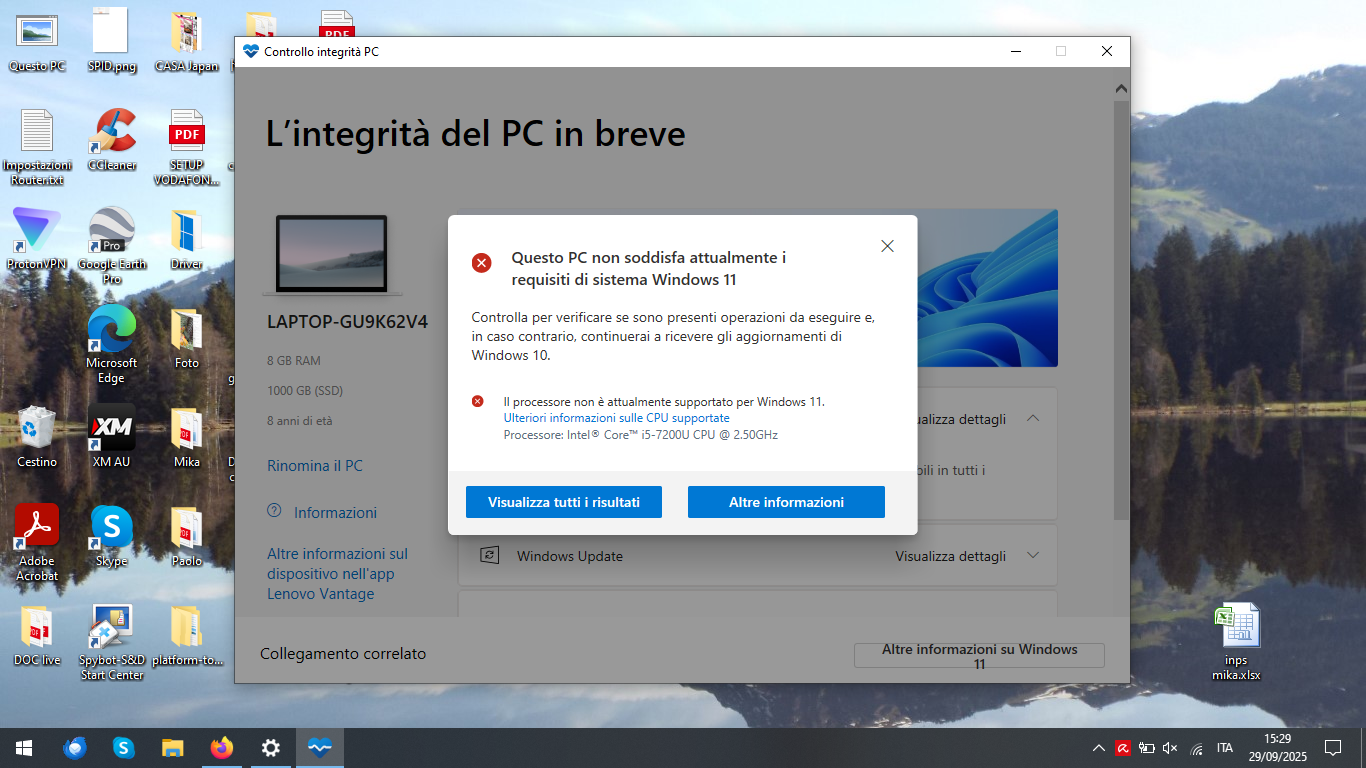 Aggiornamento a WIN 11 - Microsoft Q&A