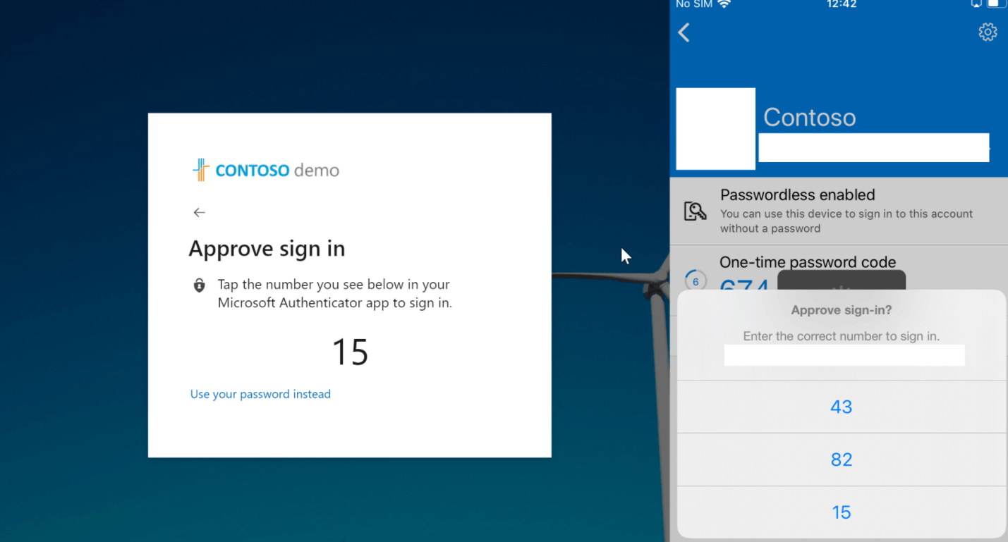 How to enable number matching (pick from 3 numbers) in Microsoft ...