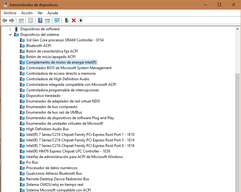 Intel (R) Management Engine Interface tiene un problema con el ...