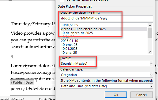 Translate date control box to Spanish automatically - Microsoft Q&A