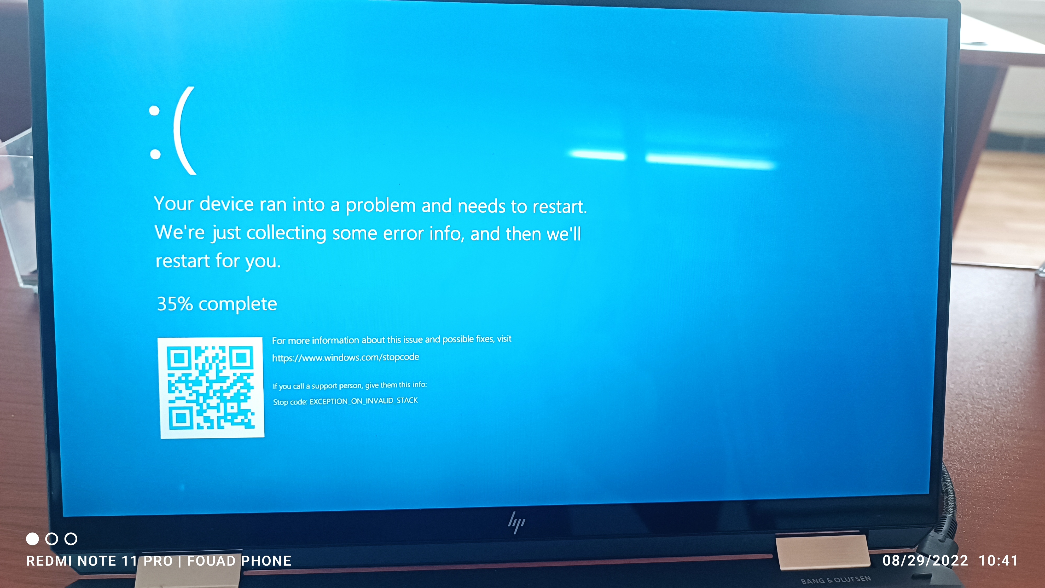 Blue screen - Microsoft Q&A