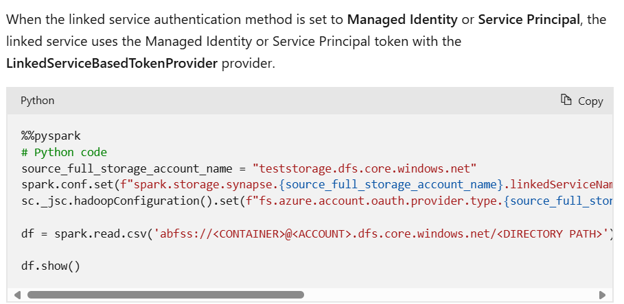 Trouble When Accessing Adls Gen2 Storage With Linked Servicestokenlibrary In Notebook