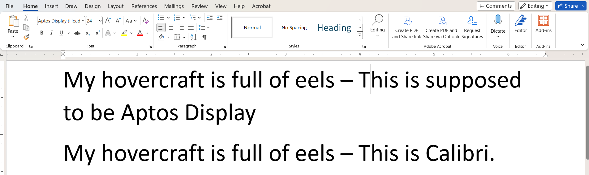 Troubleshoot Aptos font - Microsoft Q&A