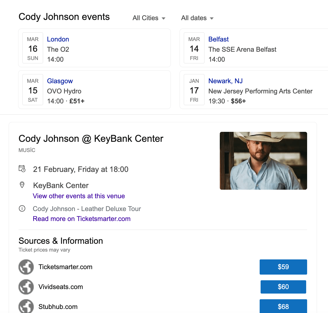 How to List My Event Inventory on Bing Search? - Microsoft Q&A