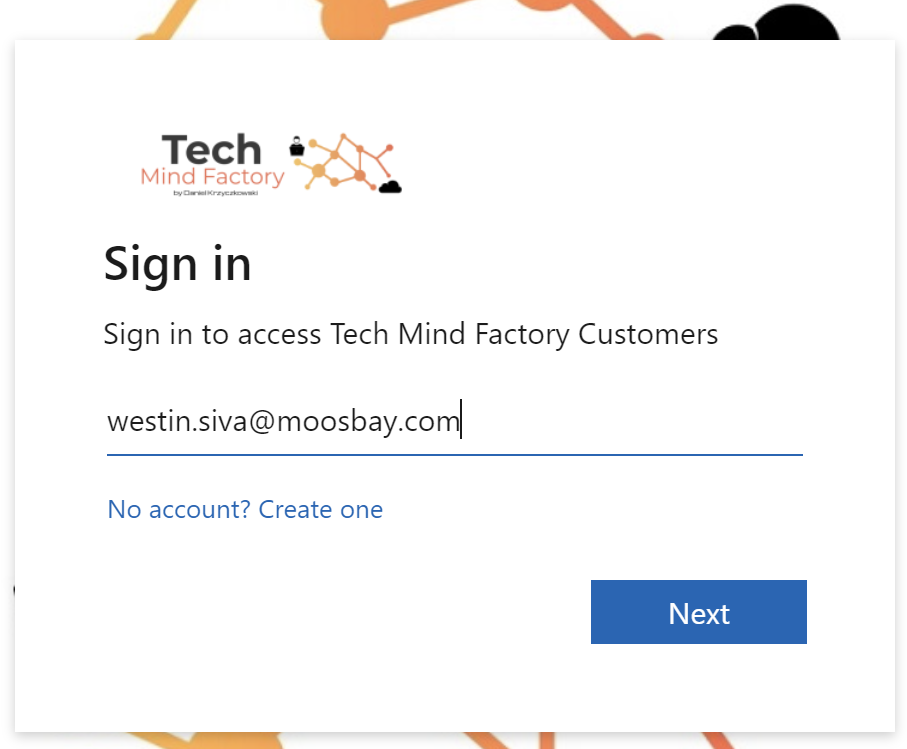 AADSTS500208: The domain is not a valid login domain for the account ...