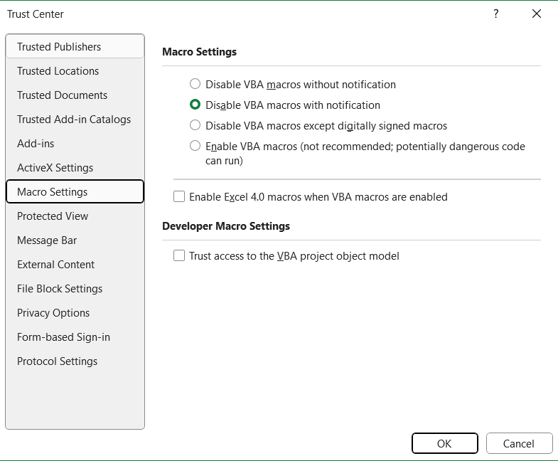 How do I enable macros? - Microsoft Q&A