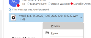 .wav files from Outlook - Microsoft Q&A