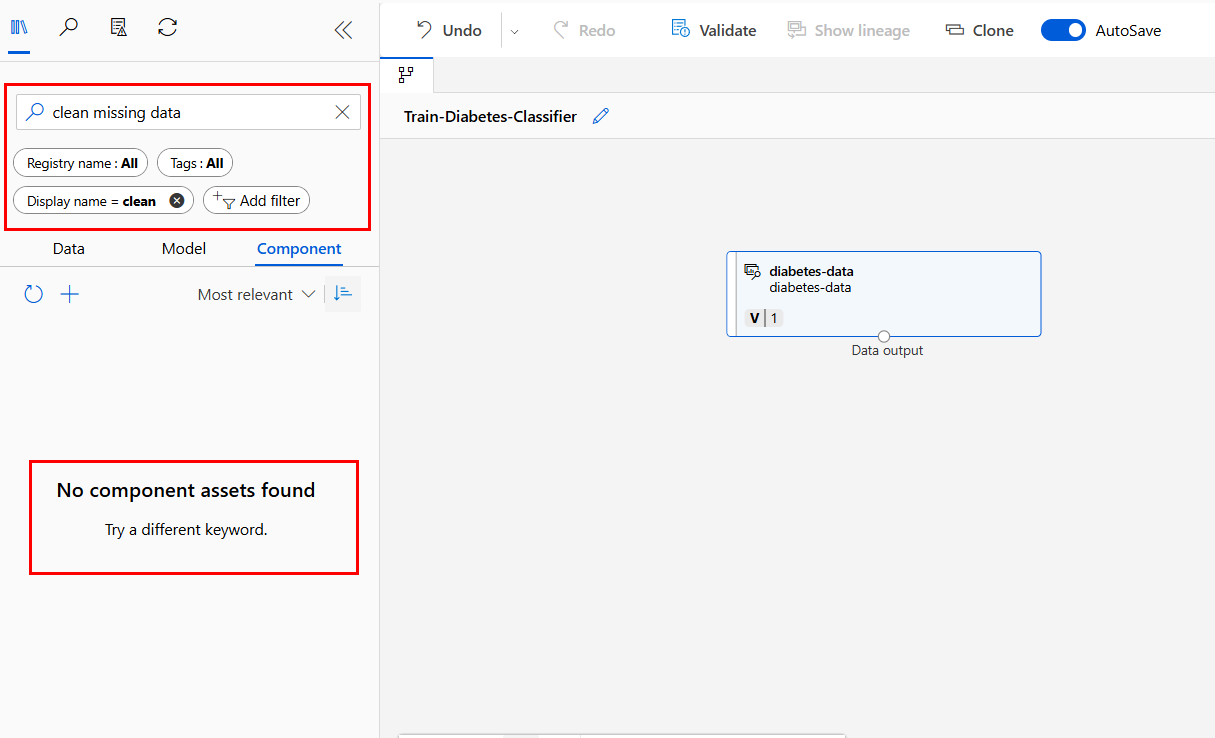 Unable to find the option in azure machine learning workspace, while performing a lab ...