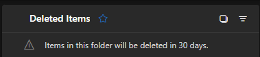 Empty my deleted items folder isn't working upon closing the 'New ...