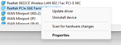 Motherboard Ethernet adapter showing as disconnected in device manager ...