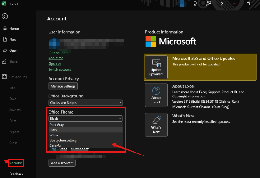 Change Office 365 theme - Microsoft Q&A