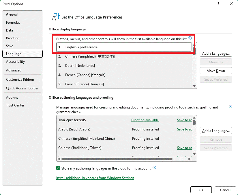 How to change regional preference permanently in Office 365 ...