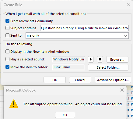 Using a rule to move an e-mail from my inbox to a shared mailbox - Microsoft Q&A