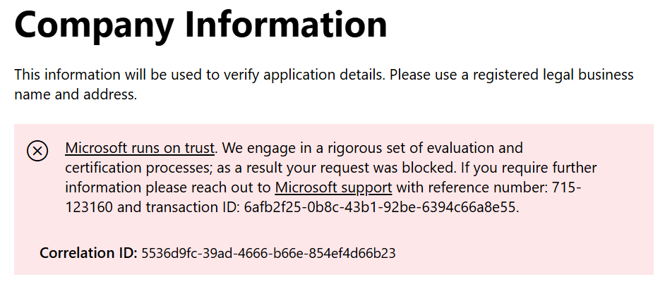 Unable to enroll as a Microsoft Partner in Partner Center - Any Phone ...