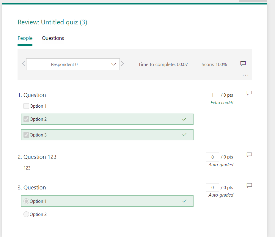 Review feature on Microsoft Forms - Microsoft Q&A