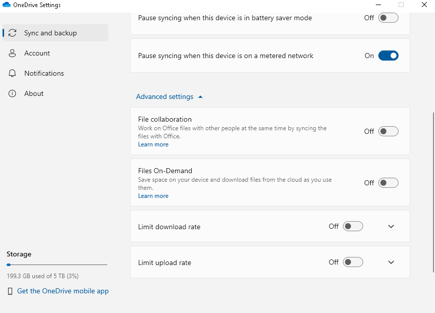 "File Collaboration" option missing in One Drive settings - Microsoft Q&A