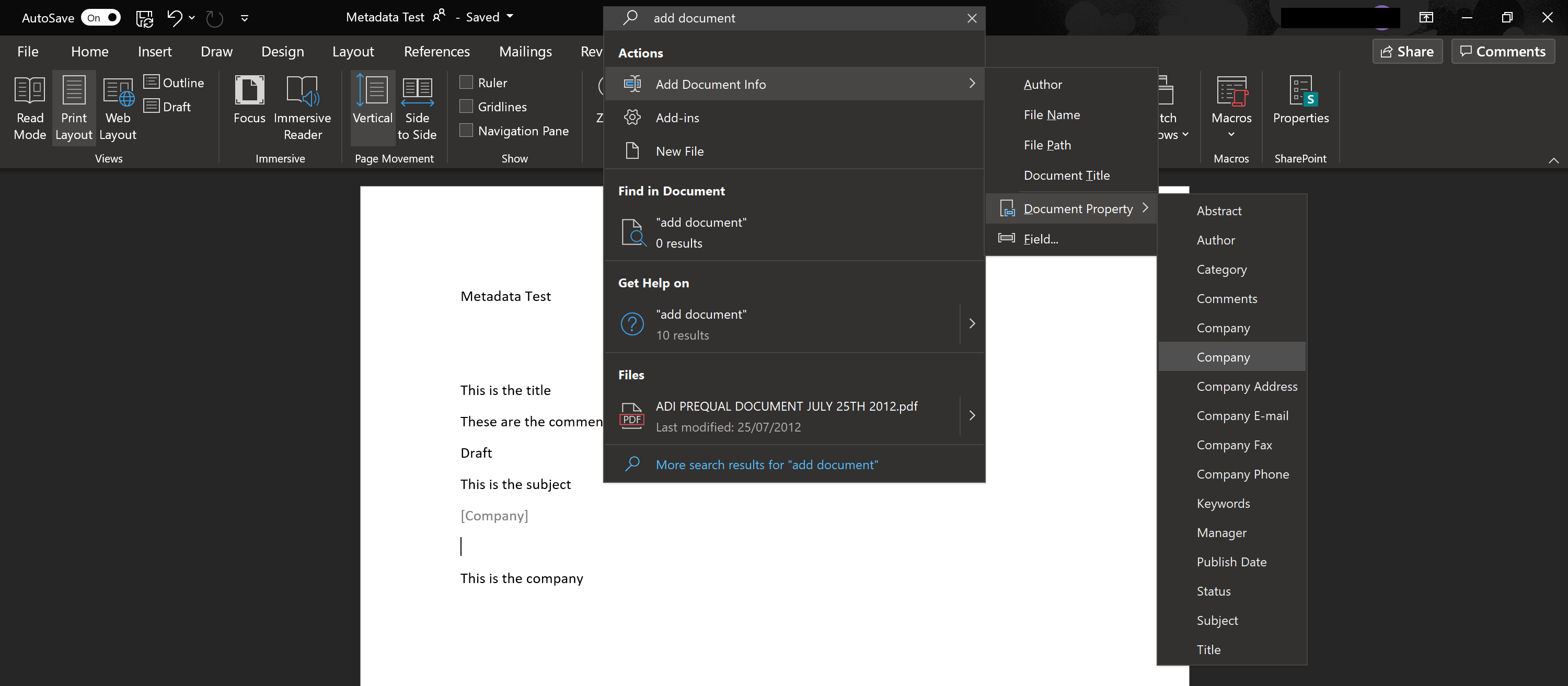 SharePoint Managed Metadata in Word Document Properties - Microsoft Q&A