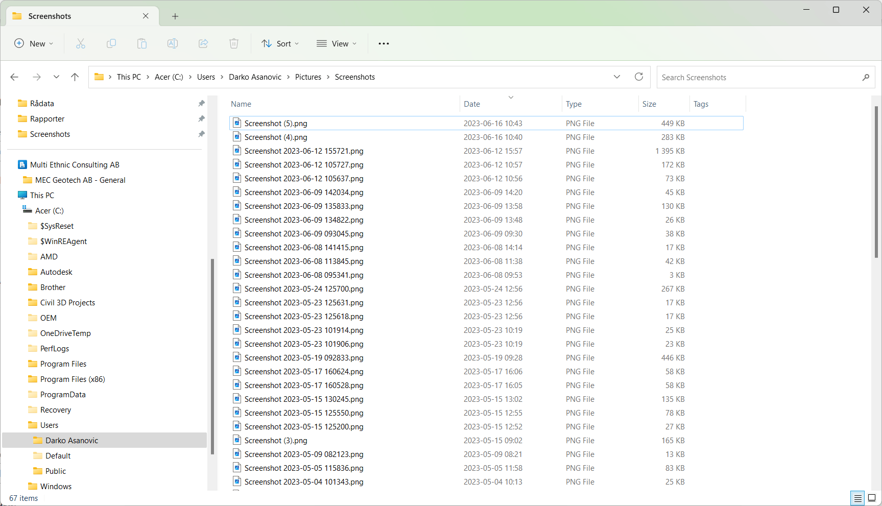 Windows button + Printscreen (Win+PrtScn) does not save files with date ...