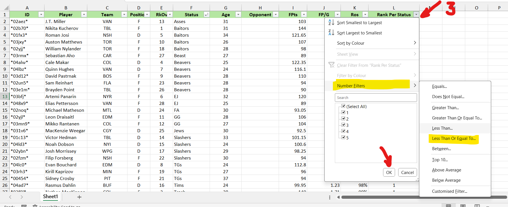 See the table below. I am trying to create a table that will display ...