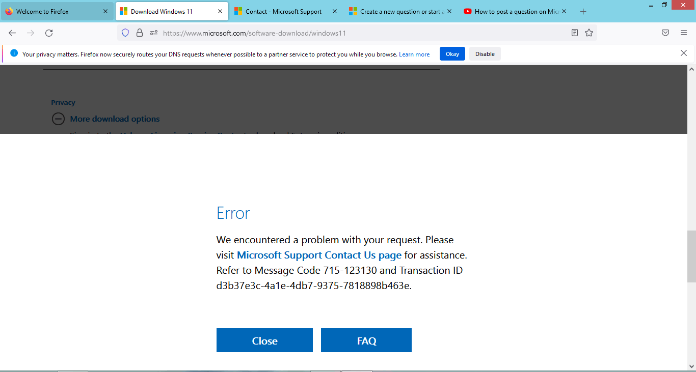 i can't download windows 11 iso - Microsoft Q&A
