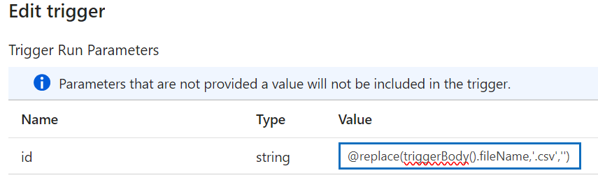 Managing trigger parameter for an ADF pipeline - Microsoft Q&A Managing trigger parameter for an ADF pipeline - Microsoft Q&A