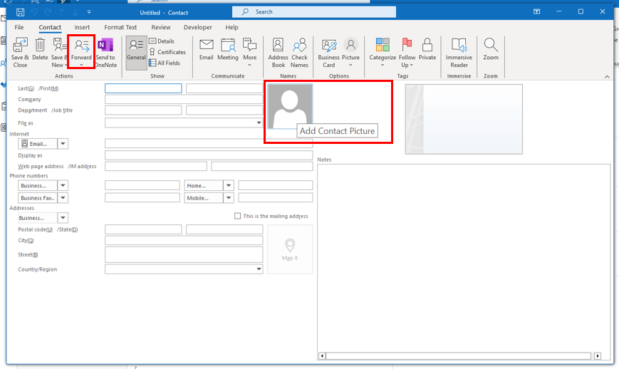Issues Sharing Outlook Contact - Microsoft Q&A