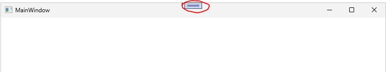 Box with two lines appears on center top of System.Windows.Window ...