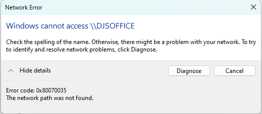 Network Credentials problem in sharing files: How can I get access? - Microsoft Q&A