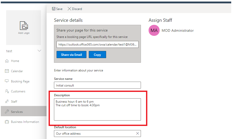 Setting a cut off time for booking - Microsoft Q&A