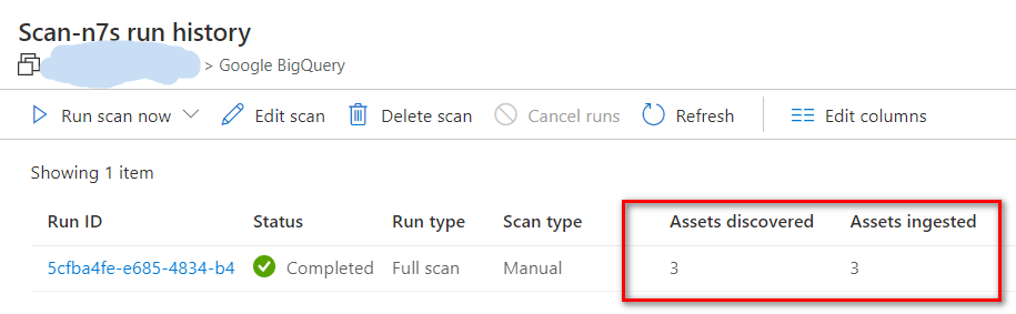Scan BigQuery in Microsoft Purview - Microsoft Q&A