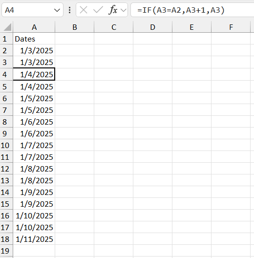 Copy/Paste or Drag a Date Pattern and Change the Date as You Go ...