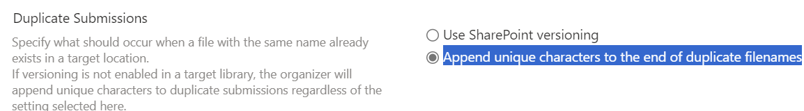 How to append unique characters to the end of duplicate filenames automatically in SharePoint ...