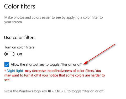 Colour Filters - Microsoft Q&A