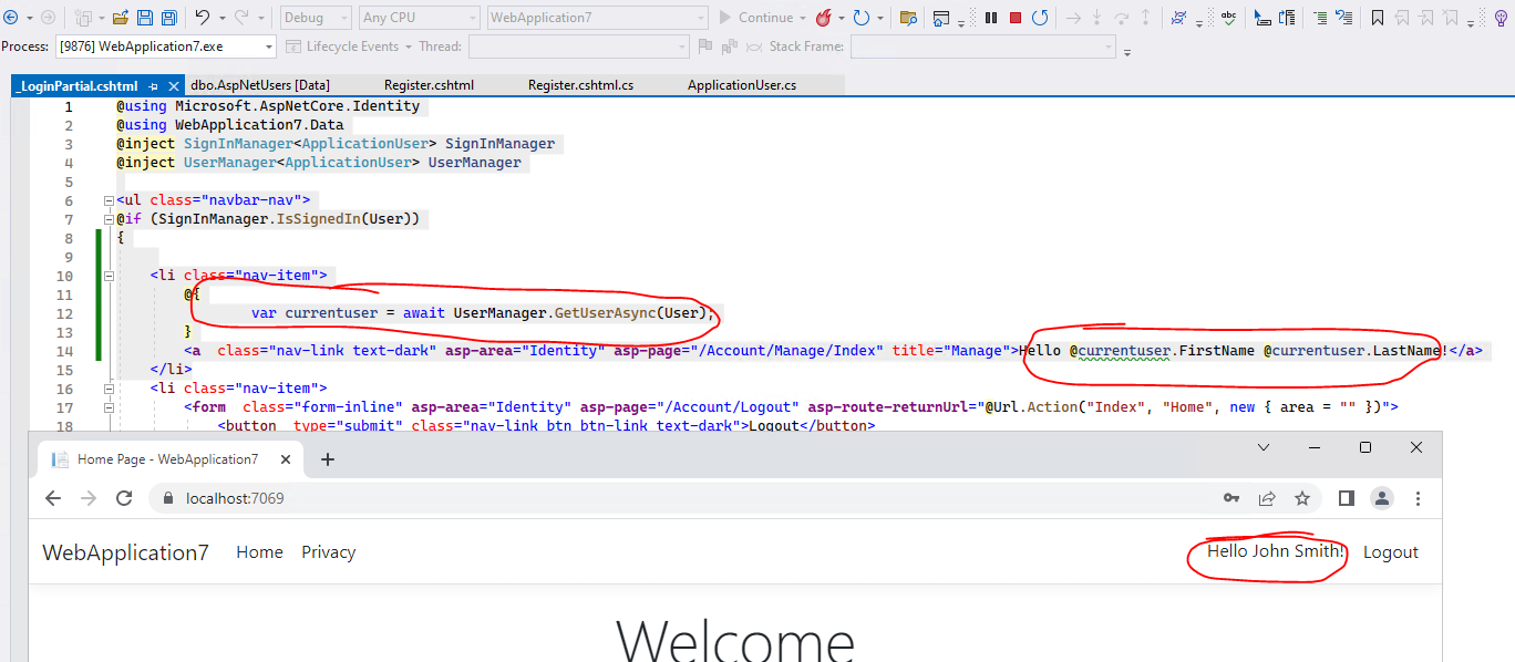 How to change Identity/Register Model - Microsoft Q&A