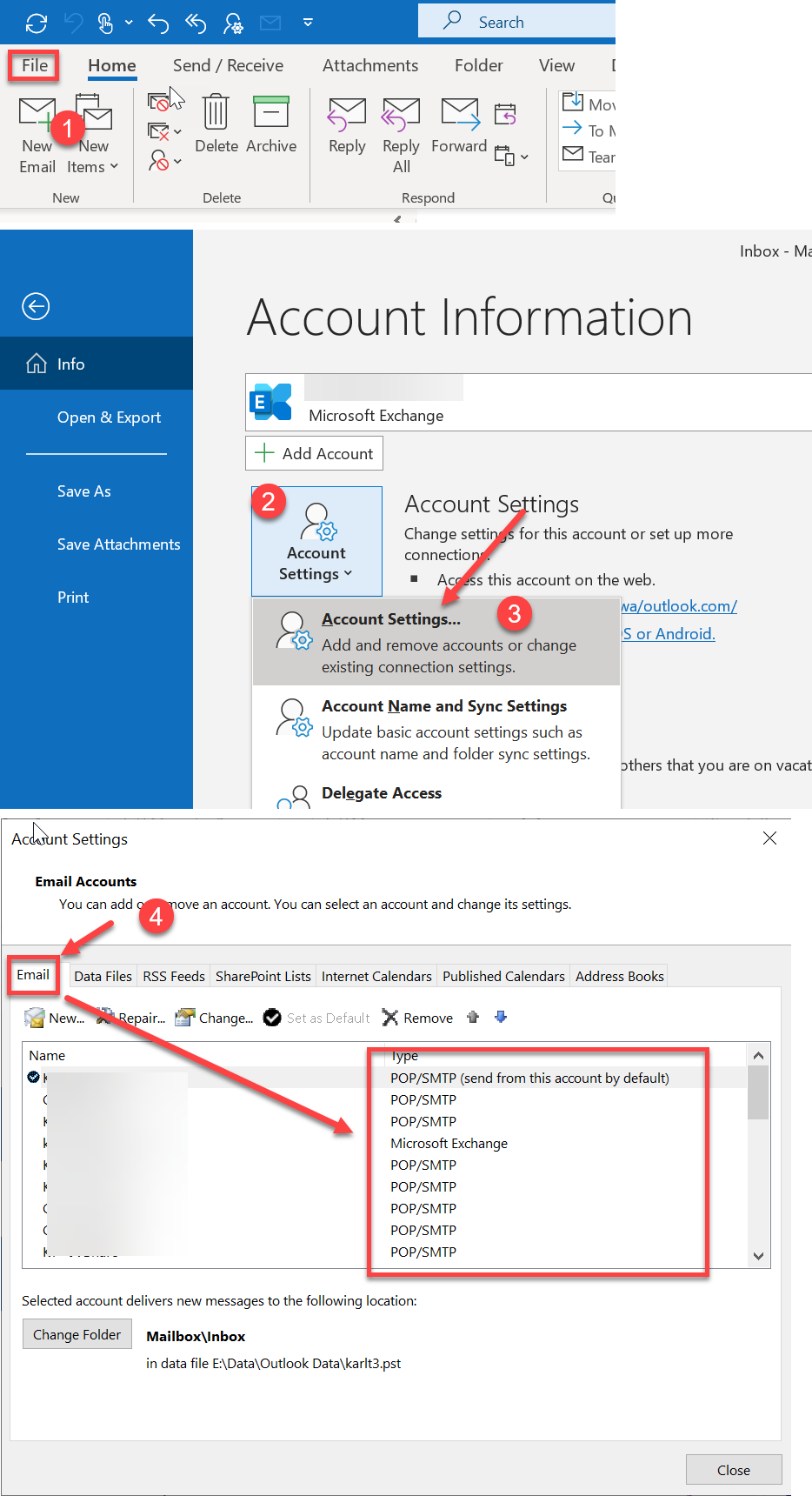 two outlook accounts are linked. How to separate them? - Microsoft Q&A