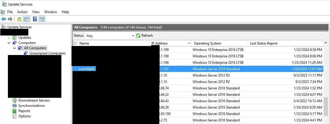 Windows Server 2019, some time cannot get Windows update from WSUS ...