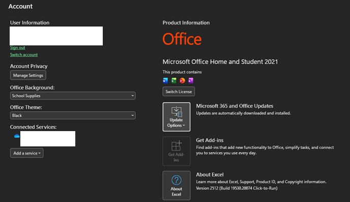 Not seeing Switch Mode (Dark Mode) button in Excel View tab - Microsoft Q&A