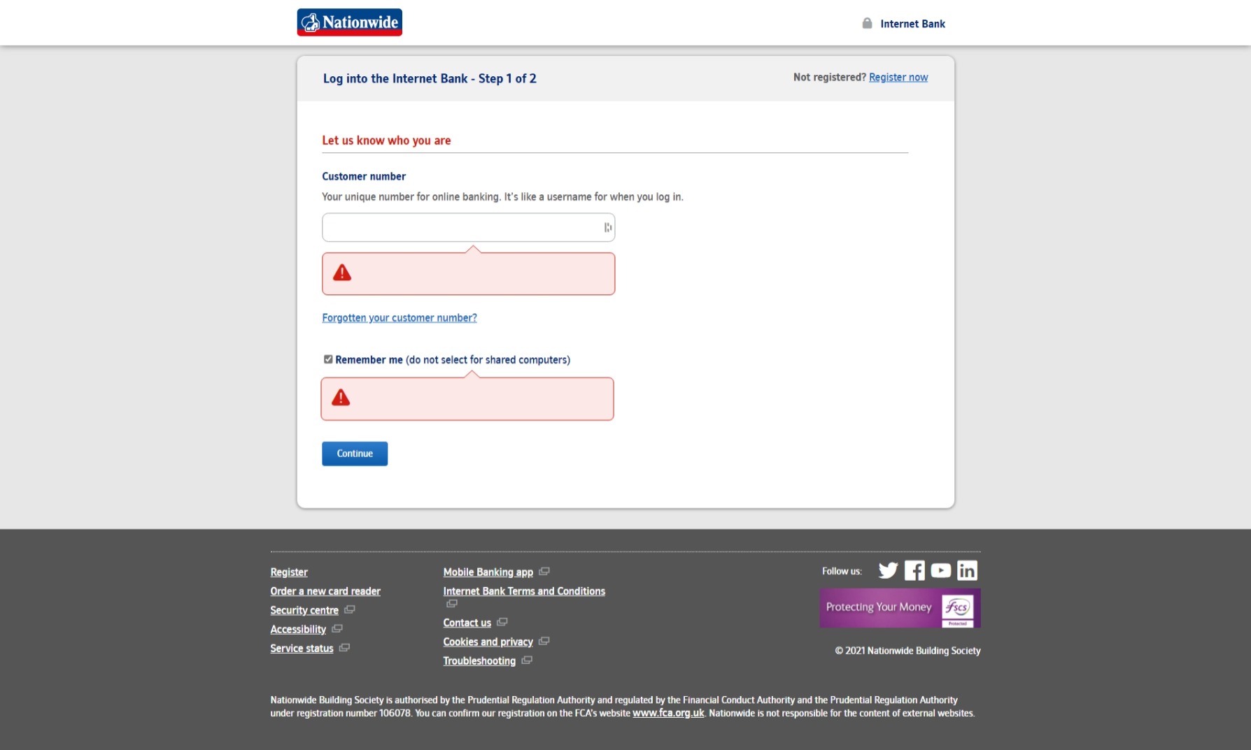 Nationwide Login page - Microsoft Q&A