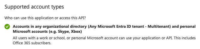 creating a subscription for a user's mailbox using a delegated access token is unauthorized ...