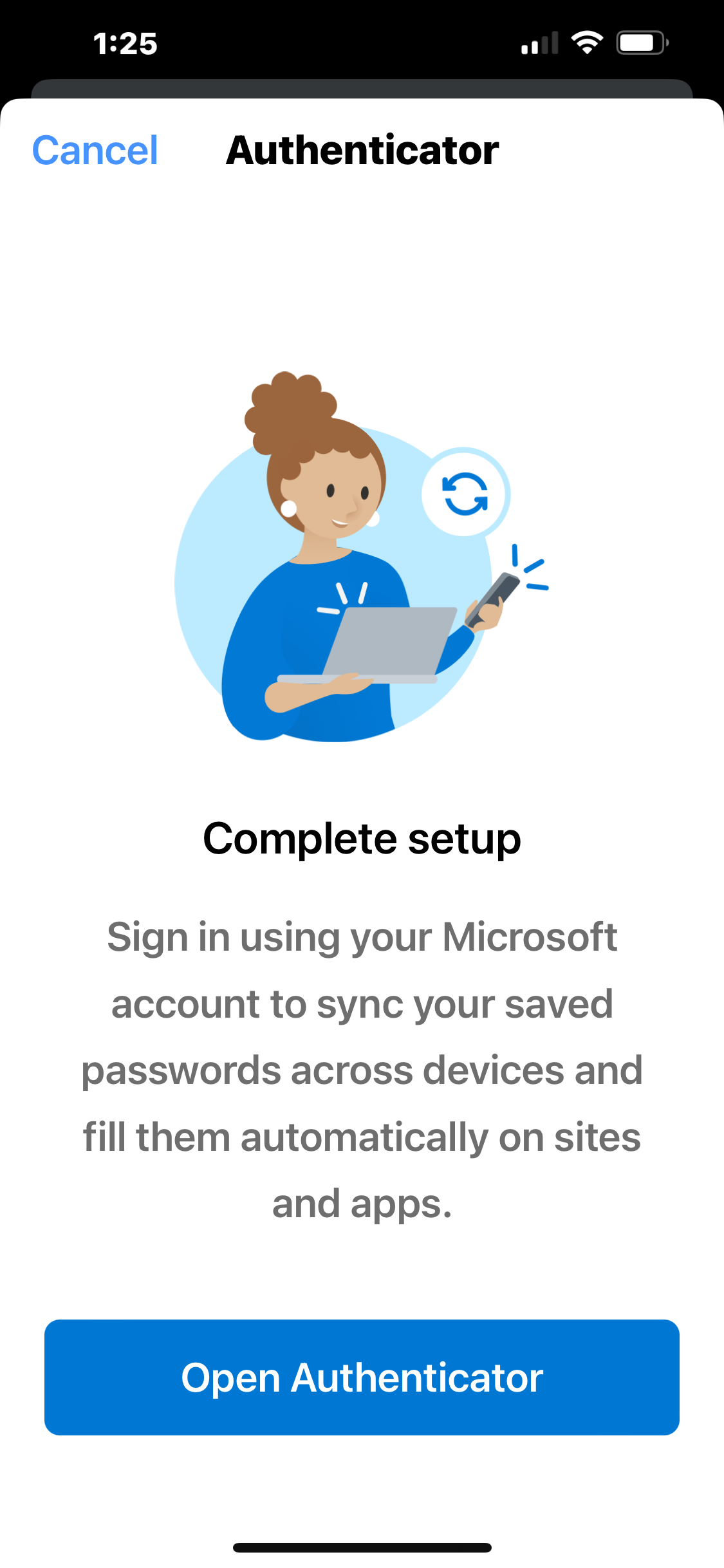 Unable to autofill with Microsoft Authenticator - Microsoft Q&A